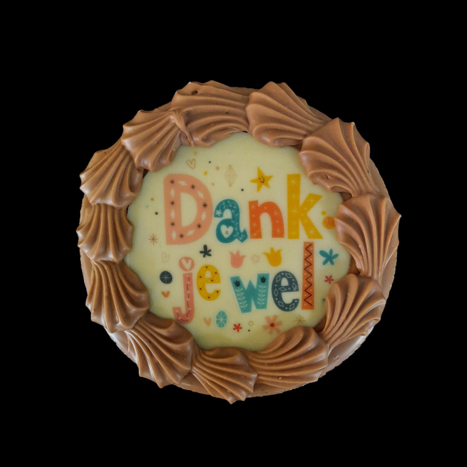 Chocolade medaille dankjewel - Luux - Chocolaterie Patisserie Clacerie